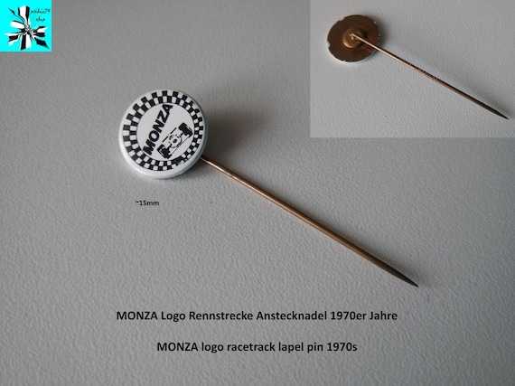 Unique MONZA logo race track pins from the 70's - Gem