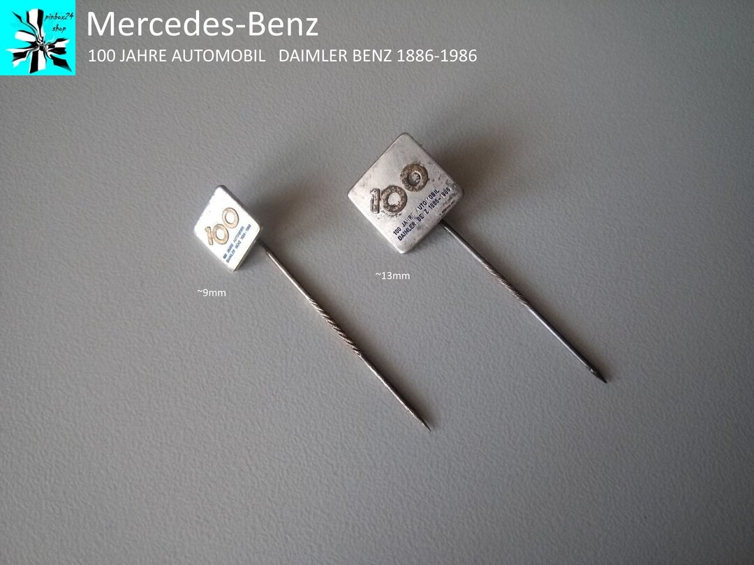 Daimler Benz: 100 Years of Automotive History, Pins From 1986 - Etsy