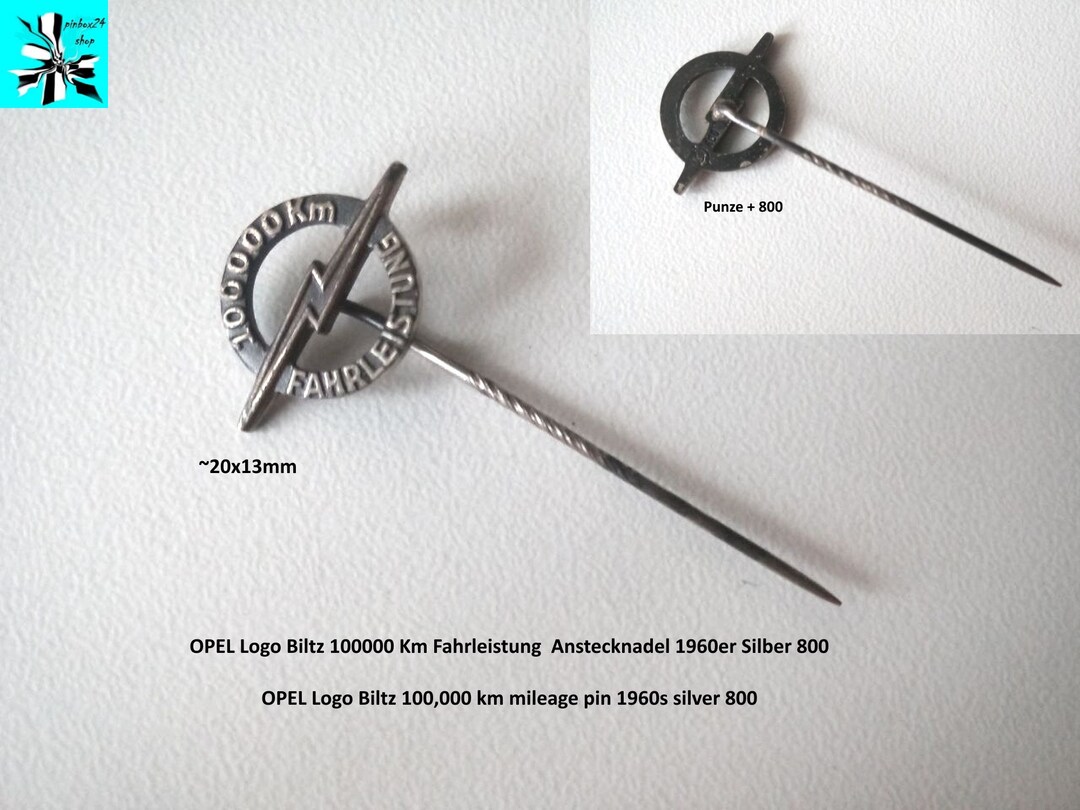 Opel Blitz Pin With 100,000 Km Honor - Etsy