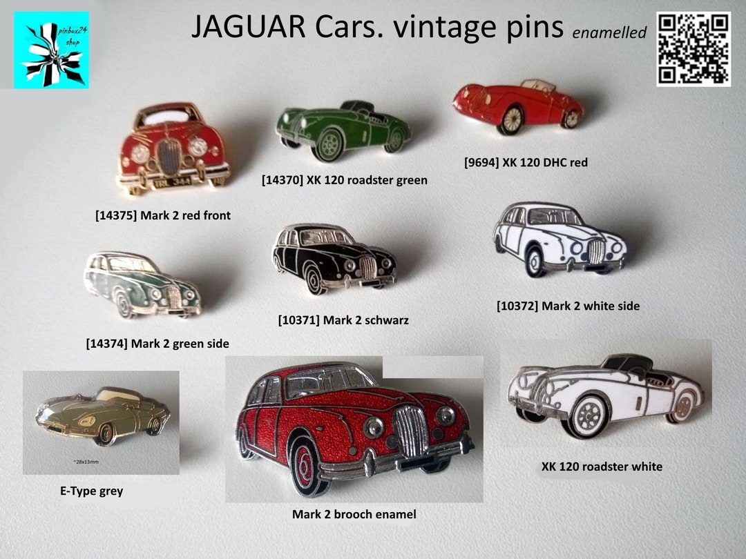 Jaguar Classic Cars: Exclusive Enamel Pins – Pick Your Favorite! - Etsy