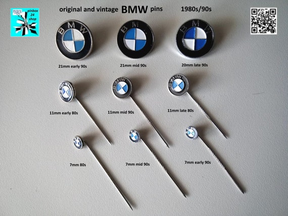 BMW original car and motorcycle logo badge pins 1980s… - Gem