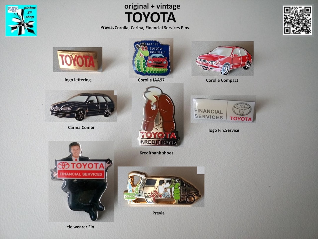 TOYOTA Pins: Carina, Corolla & Previa - Choose Now! - Etsy