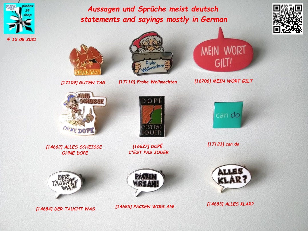 Various Statements and Sayings, Make a Statement With Badges and Pins ...