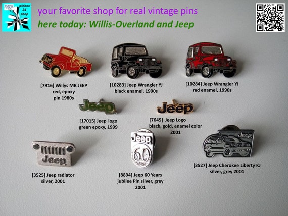 Willys Jeep Pins 1980s to 2001 - Etsy
