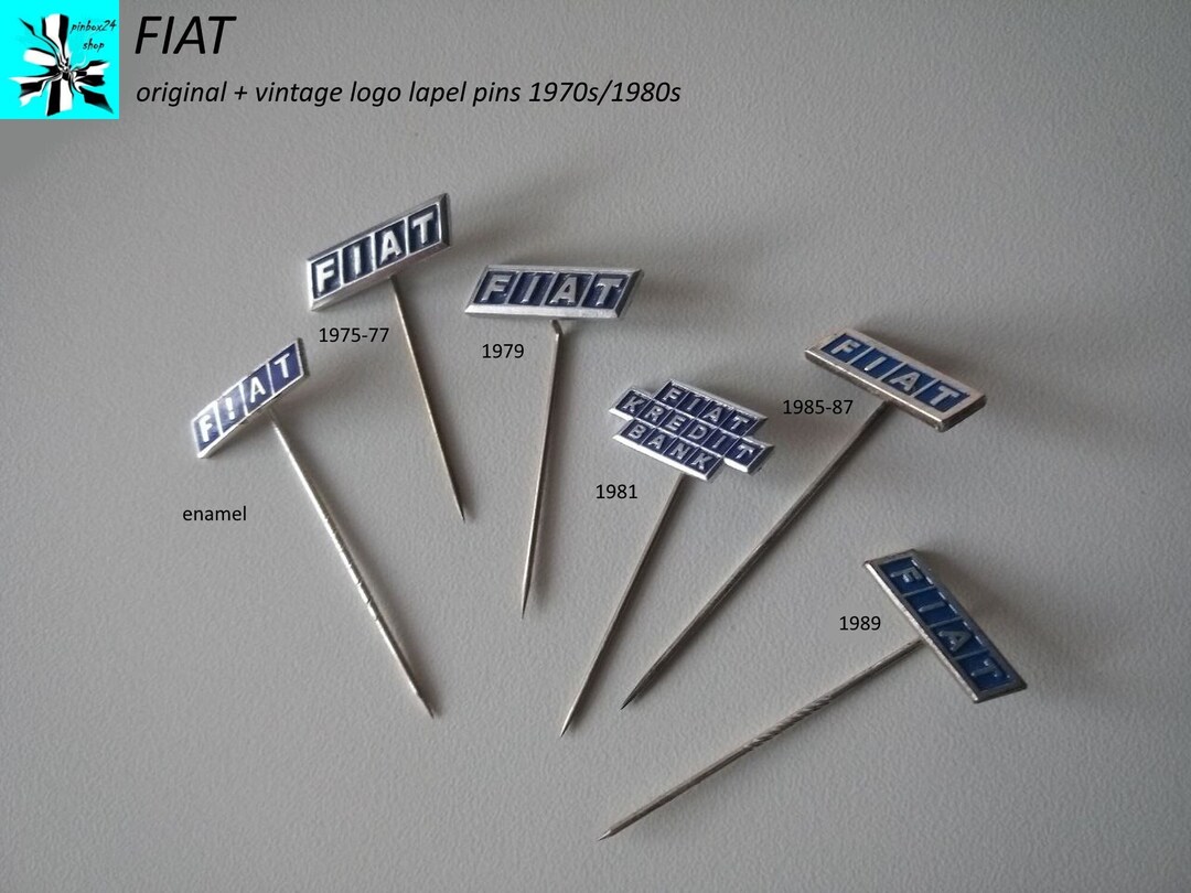 FIAT Logo Pins - A Piece of Automotive History! - Etsy