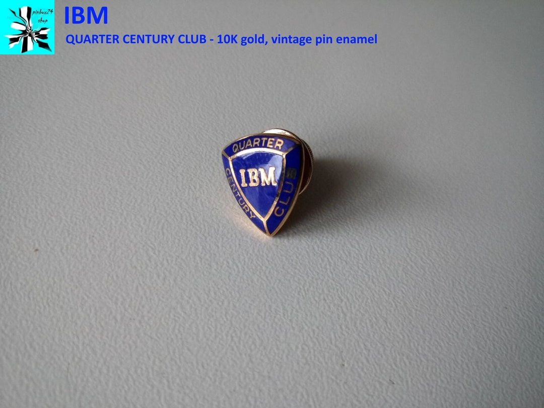 One-off Piece: IBM Quarter Century Club Pin - Etsy