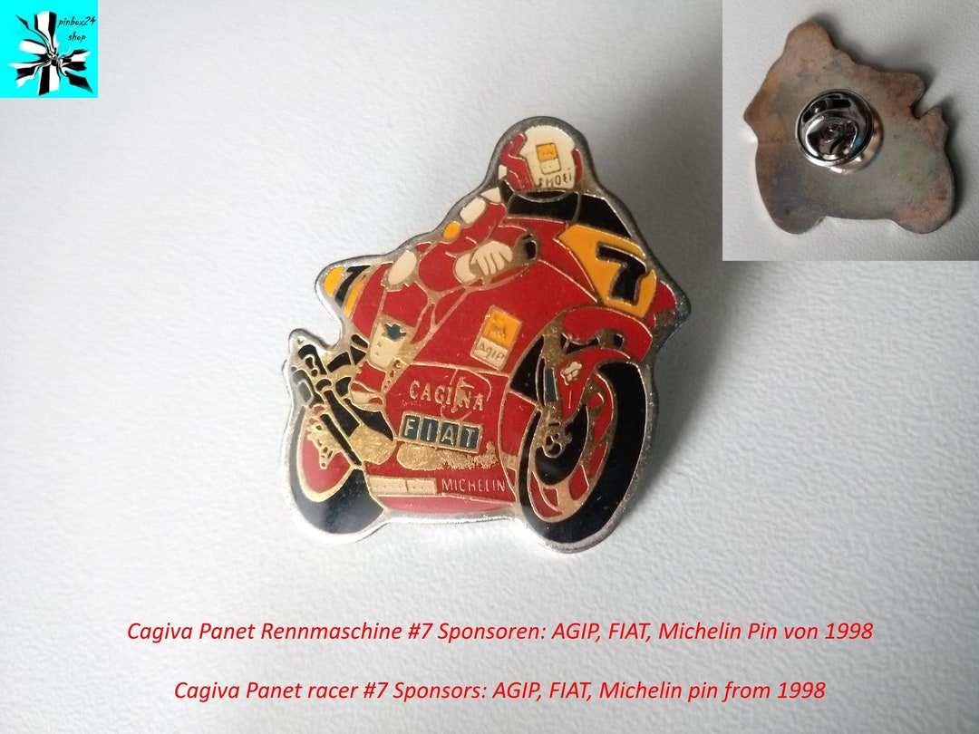 Original Cagiva Motogp Pin: AGIP, FIAT, Michelin - Etsy