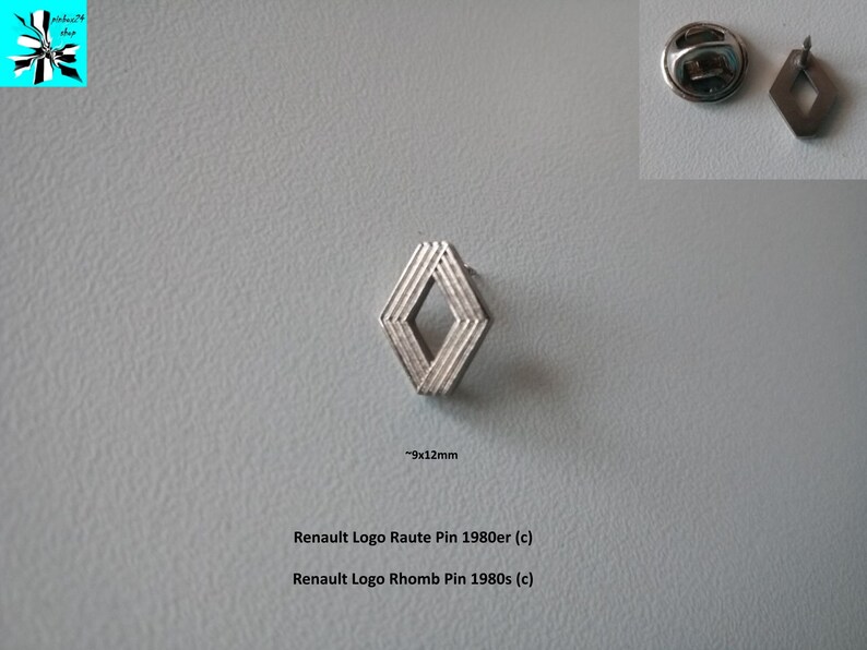 RENAULT Logo Rhombus Pins 1980s/90s Select - Etsy