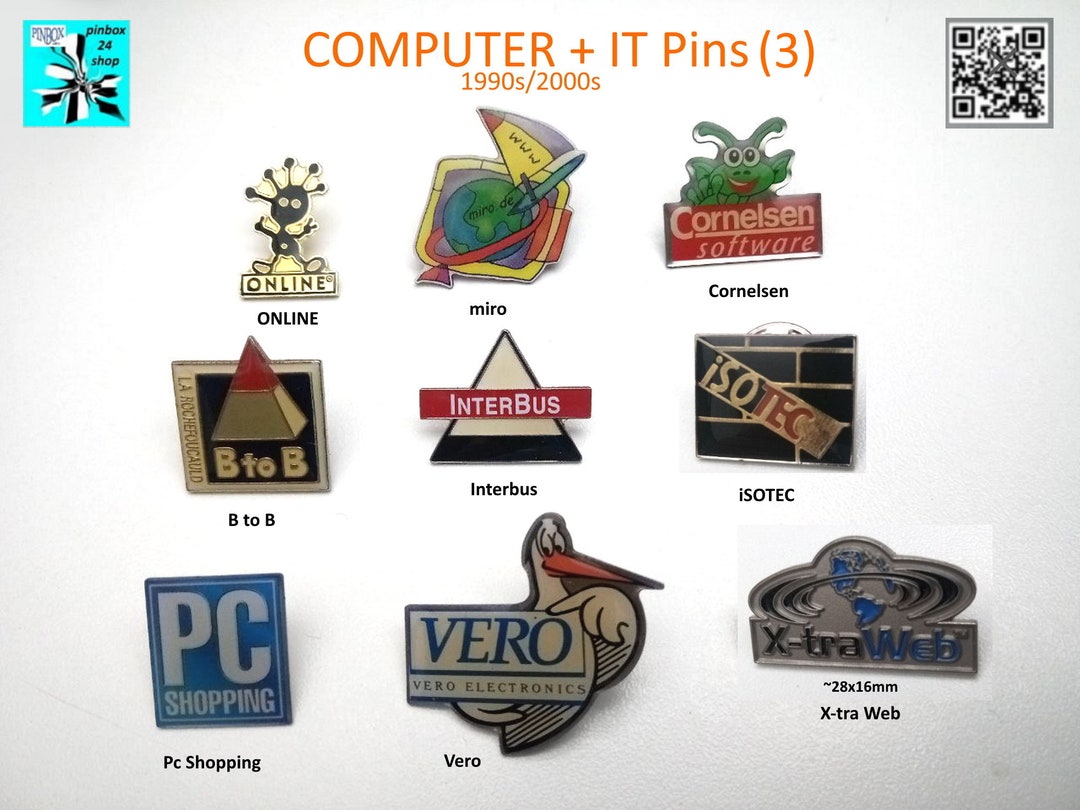 Computer IT Pins (3) 1990s/2000s - Choose Now :-) - Etsy