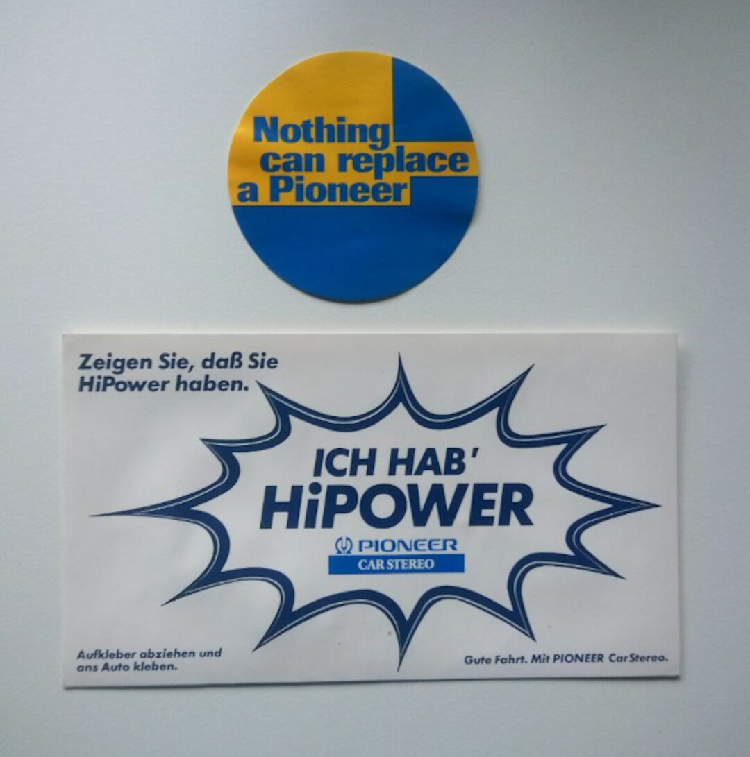 PIONEER Sticker Set 80s and 90s - Etsy