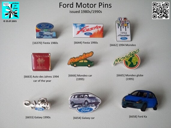 Ford Motor Logo Types and Promotional Pins 2 | Etsy