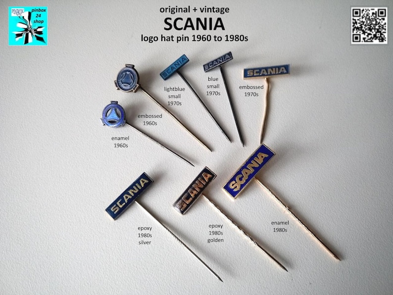SCANIA trucks Buses Logo Lettering Pins 1960s-1980s Choose - Etsy