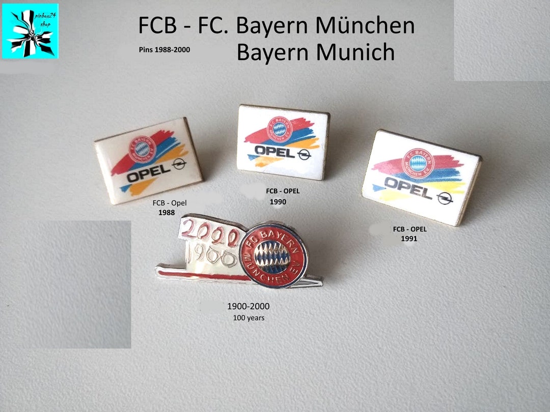 FCB Pins - Opel Sponsor and Anniversary - Etsy UK