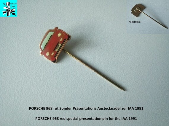 Porsche 968 and Boxster pins: exclusive collector's i… - Gem