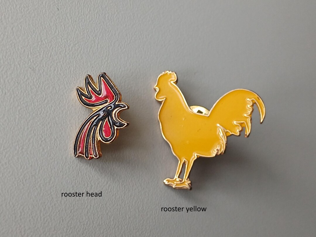 Chicken Rooster Pins - Charming Designs for Collectors and Animal ...