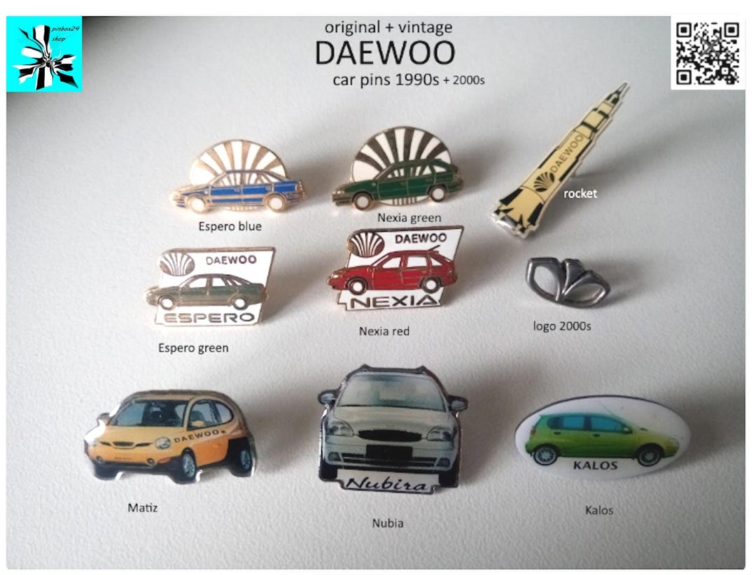 DAEWOO Car Type Pins Memories of the 90s and Early 2000s - Etsy