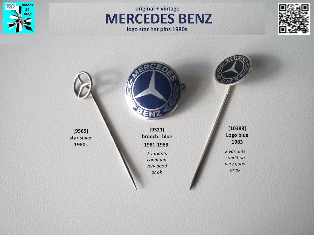 Vintage Mercedes-benz Logo Star Lapel Pins A Must for Any 1980s Fan - Etsy