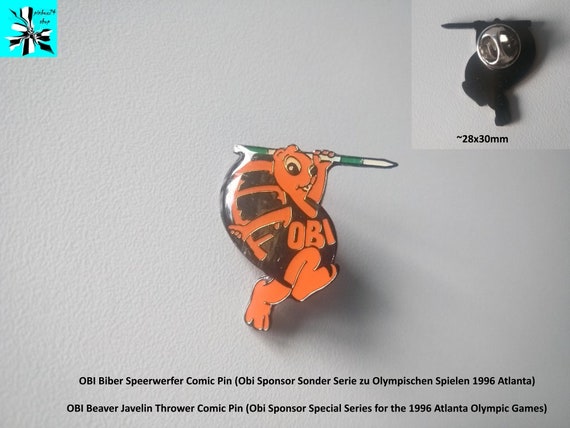 Rare comic pins from OBI beaver - Gem