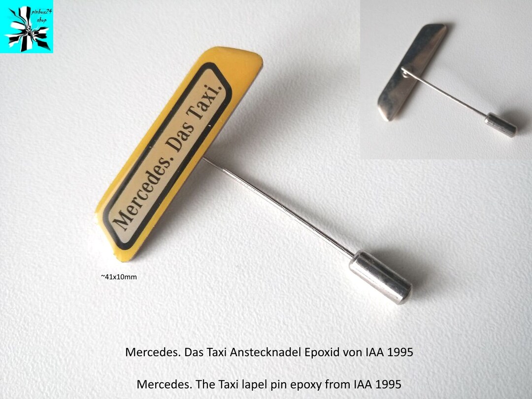 Mercedes Taxi Lapel Pin - Stylish Ride of the 90s! - Etsy