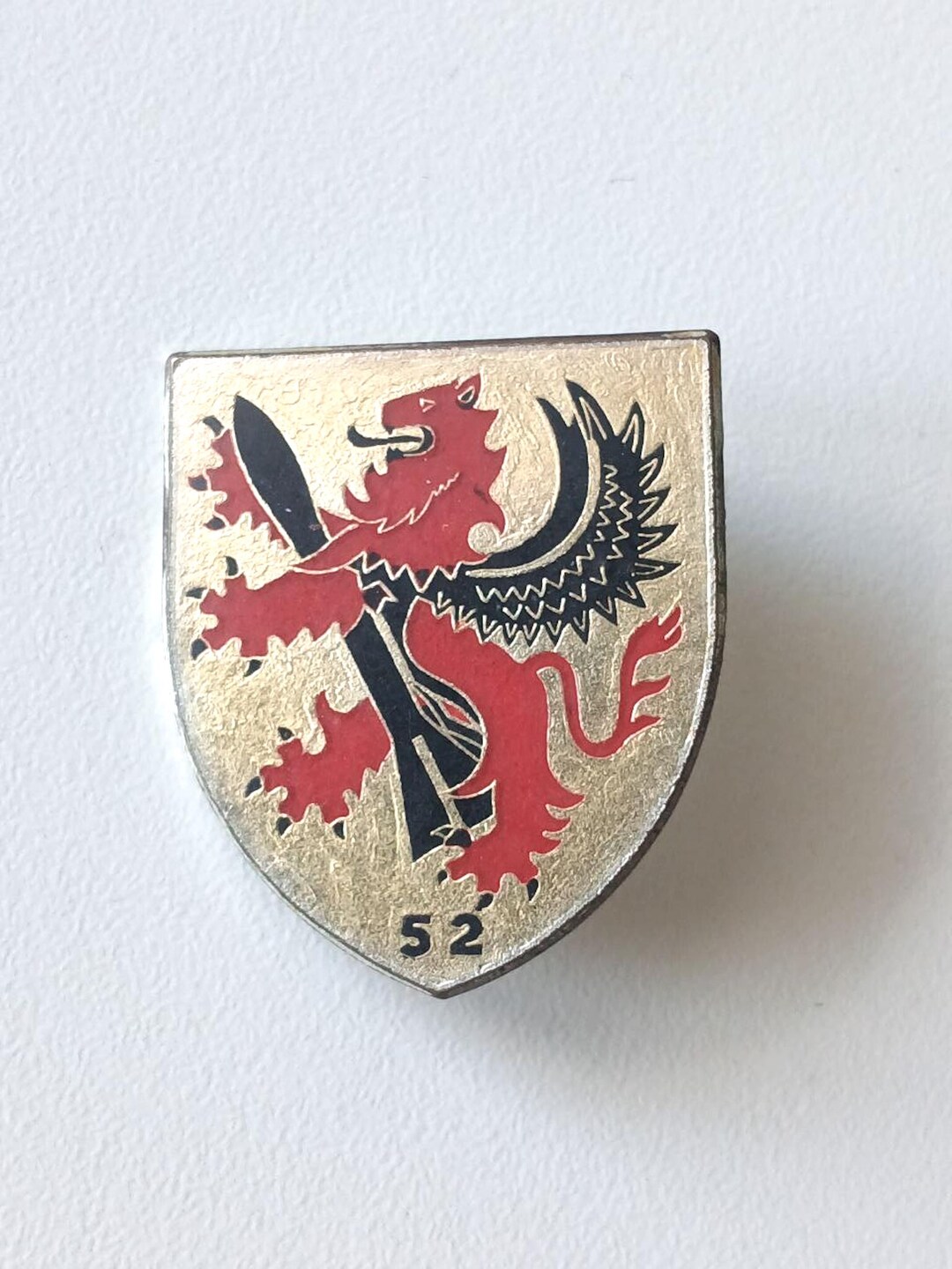 German Army Uniform Badge – Rocket Artillery Battalion 52 Enamel Chest ...