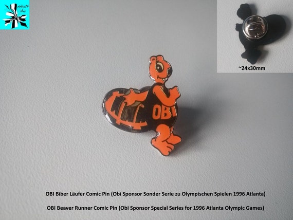 Rare comic pins from OBI beaver - Gem