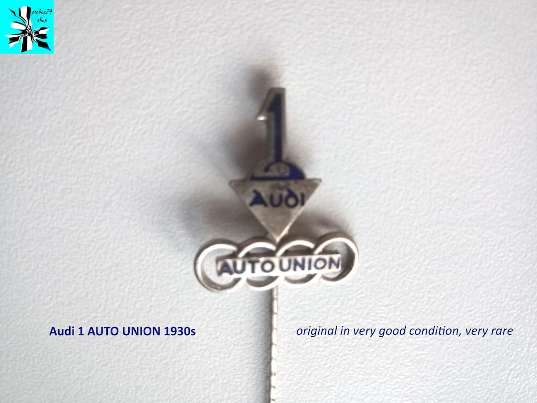 Audi 1 AUTO UNION Logo Pin Enameled 1930s - Etsy