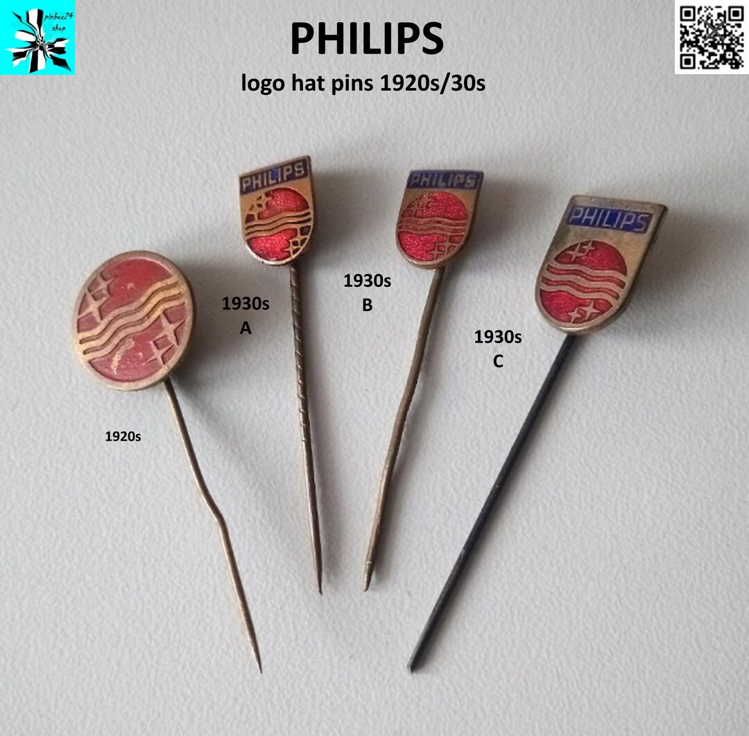 PHILIPS Logo Pins 1920s/30s - Select - Etsy