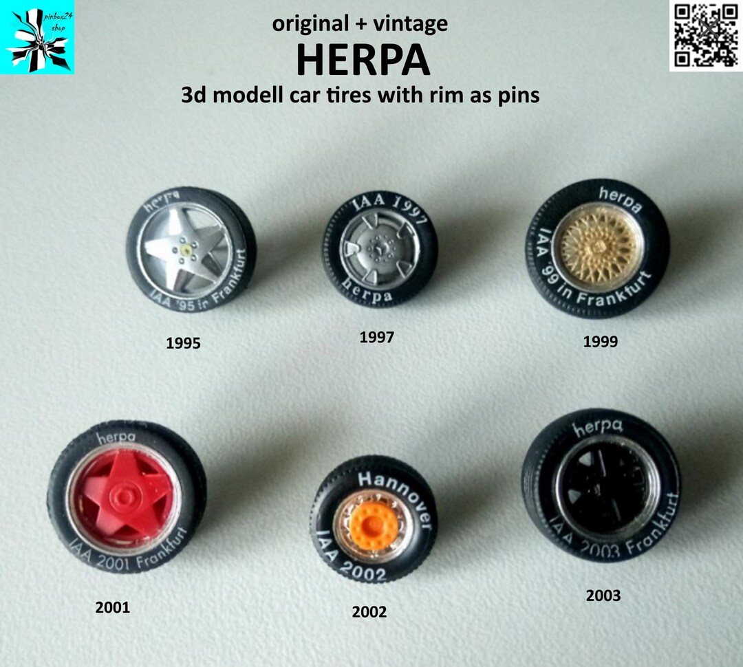 Miniature Masterpieces: HERPA 3D Tire Pins From the IAA - Etsy