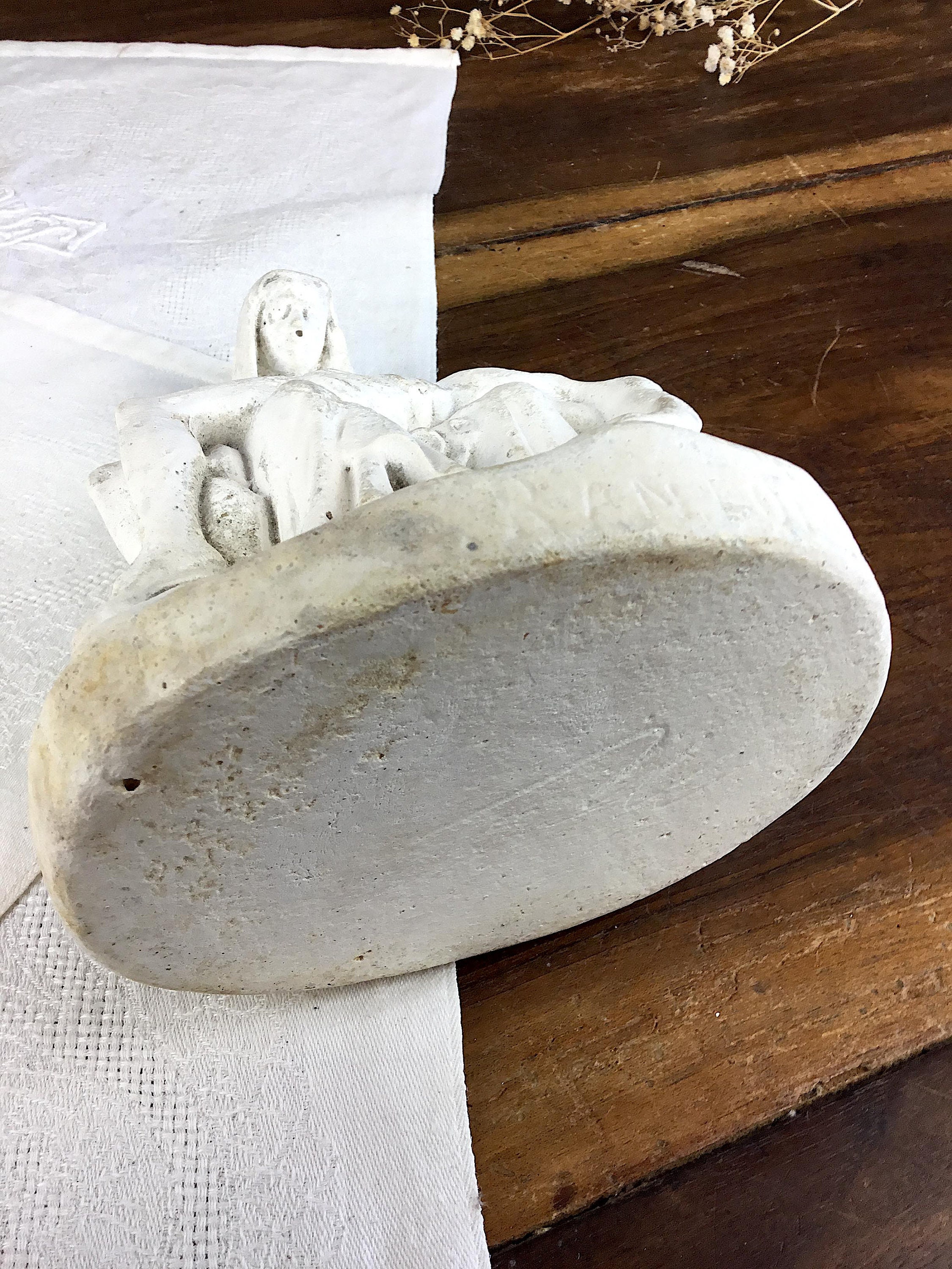STATUE of Pieta/french Antique/statue of the Tomb in Plaster - Etsy