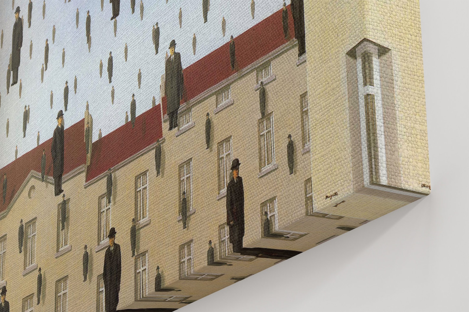 Art Its Raining Men Rene Magritte Golconda Canvas Art Print | Etsy
