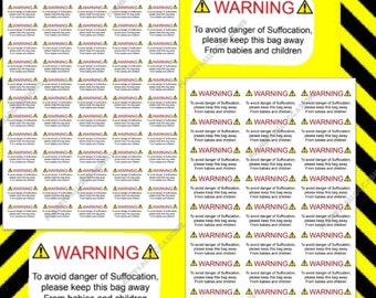 Suffocation Warning to Print - Etsy