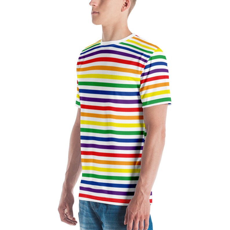 Pride Stripes - Crew T-shirt - Etsy