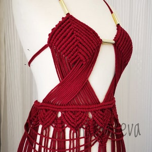 Macrame Dress , Birthday Dress , Cotton Rope , Crazy Party Dress ...