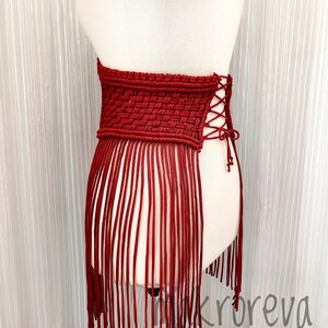 Macrame Dress ,macrame Belt ,waist Belt ,corset Belt ,christmas Costume ...