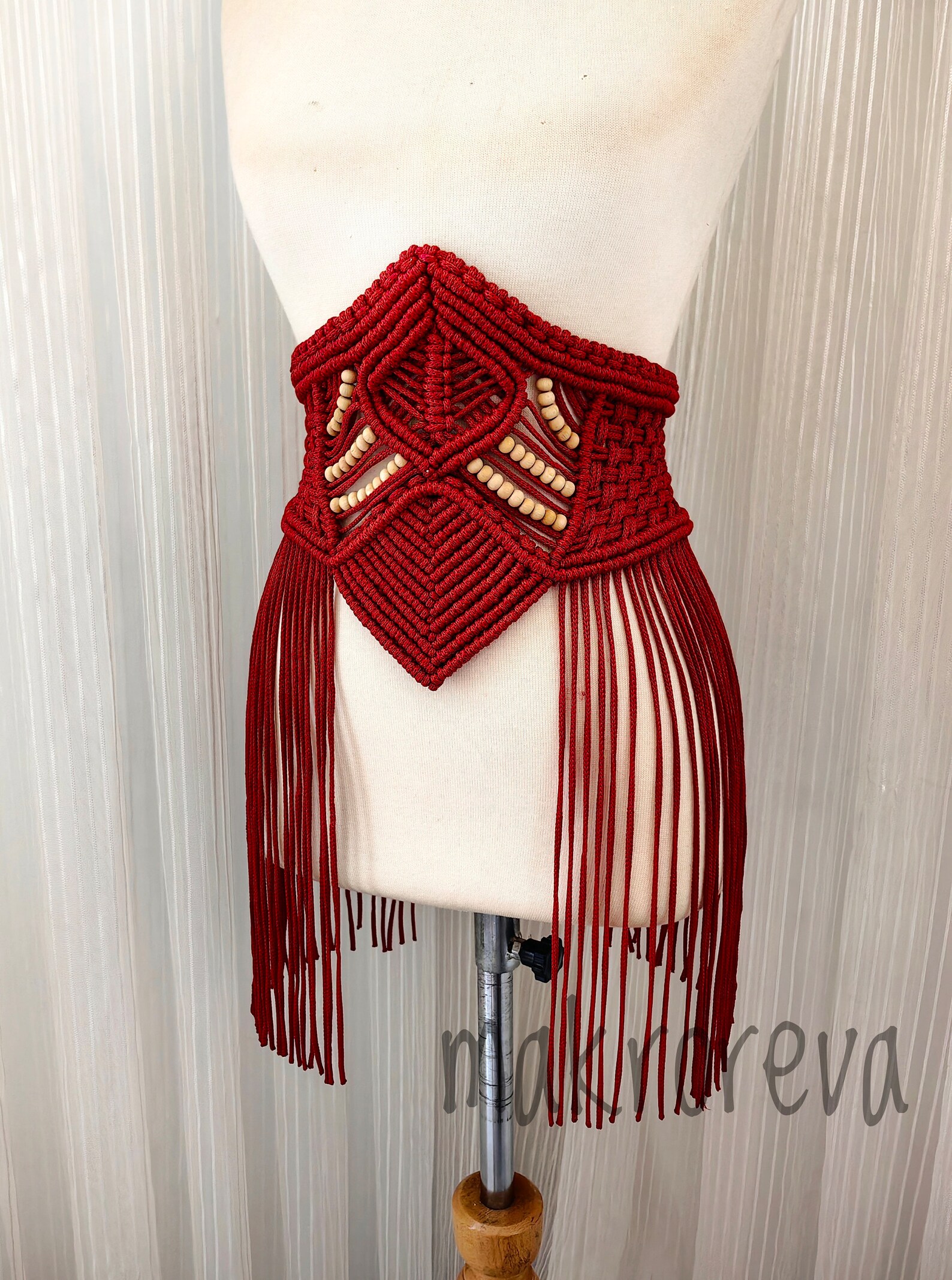 Macrame Dress ,macrame Belt ,waist Belt ,corset Belt ,christmas Costume ...