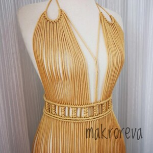 Macrame Dress , Birthday Dress , Shiny Material , Crazy Party Dress ...
