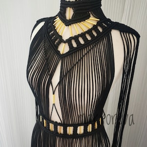 Macrame Dress , Birthday Dress , Shiny Material , Crazy Party Dress ...