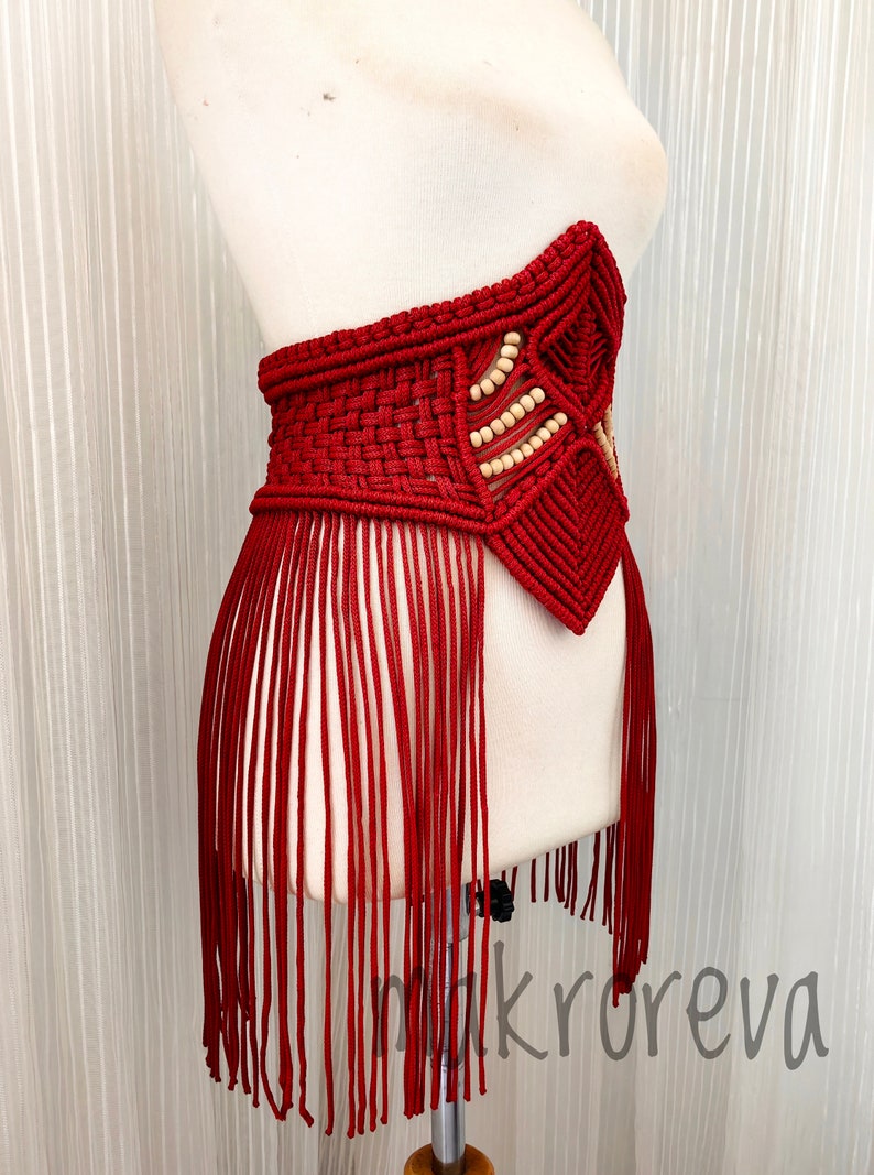 Macrame Dress ,macrame Belt ,waist Belt ,corset Belt ,christmas Costume ...