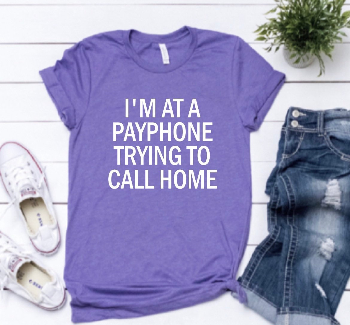 Im at a Payphone Trying to Call Home Inspired by by Maroon | Etsy