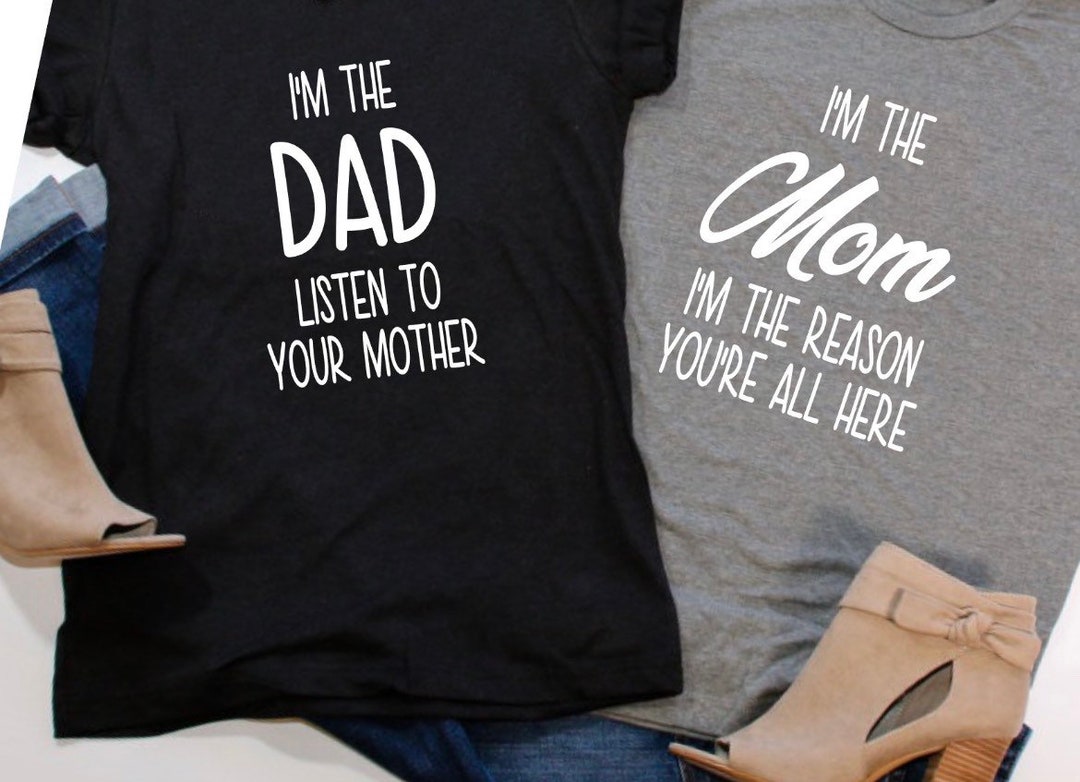 Matching Mom and Dad Shirts, Funny Adult Parents Shirts, Sibling Gifts ...