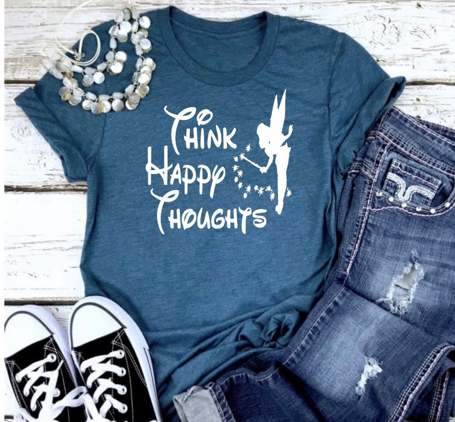 Peter Pans Think Happy Thoughts Peter Pan Shirt Funny Peter - Etsy