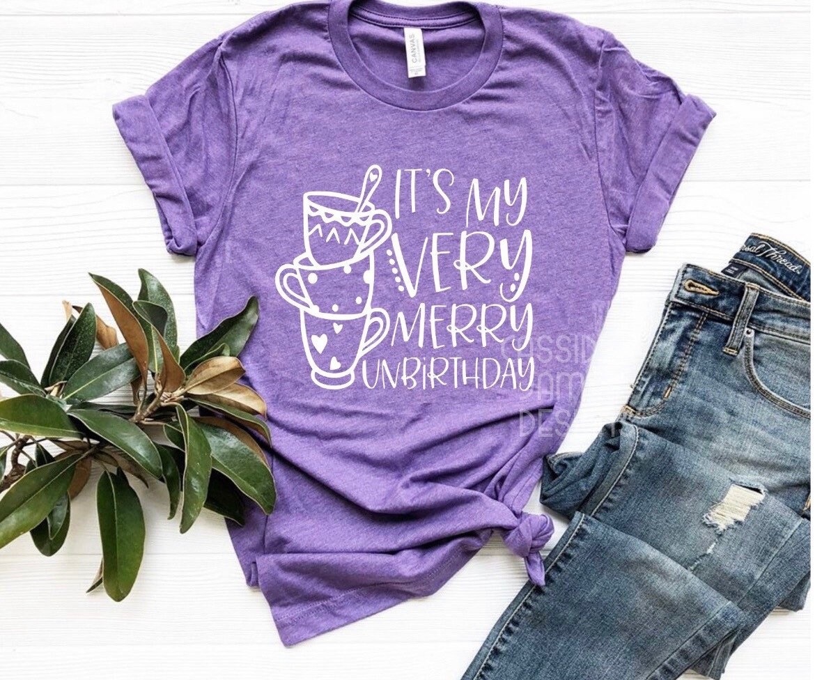 Its My Very Merry Unbirthday Alice in Wonderland Mad Hatter | Etsy