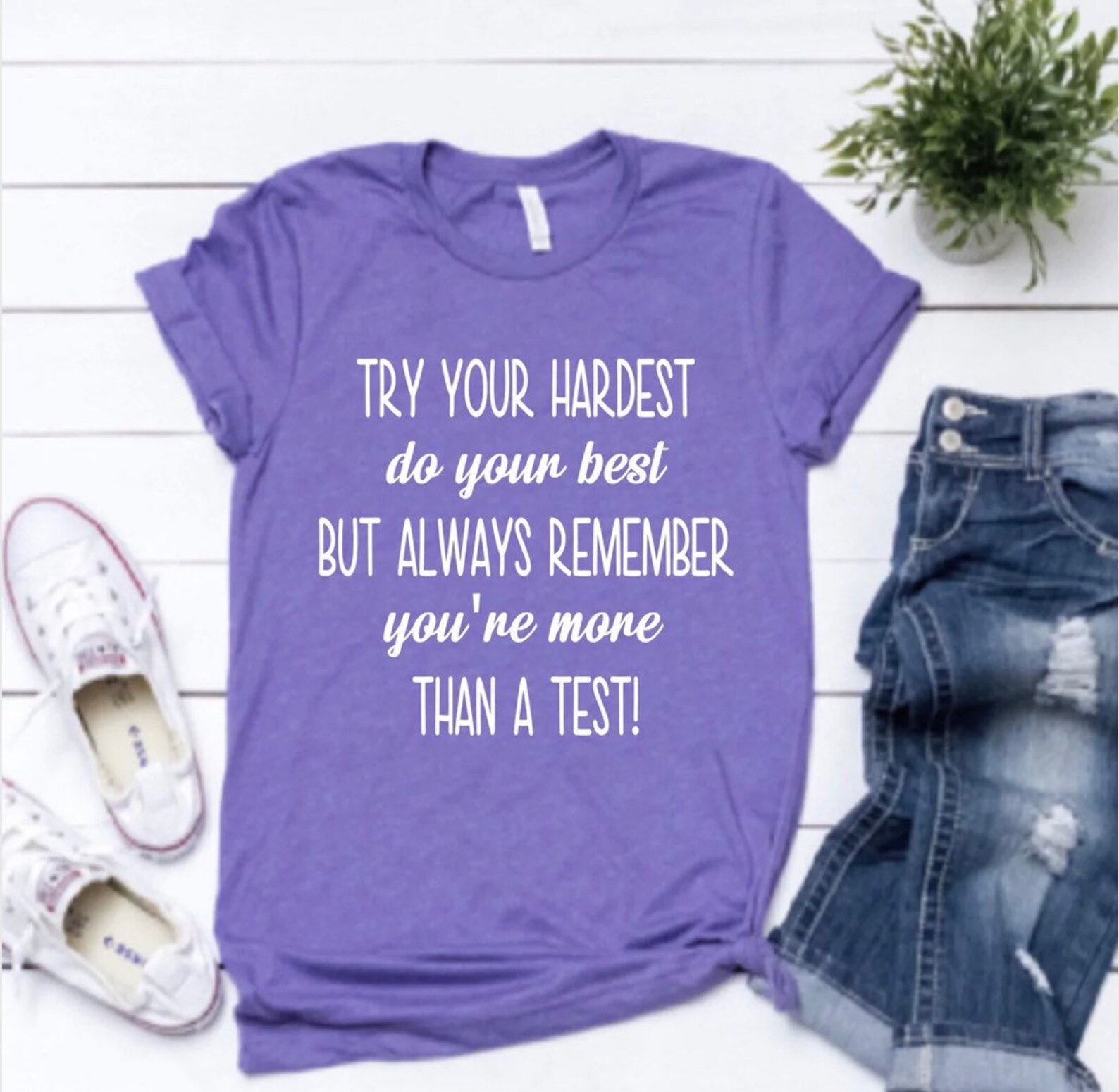 Try Your Hardest Do Your Best Standardized Test State - Etsy