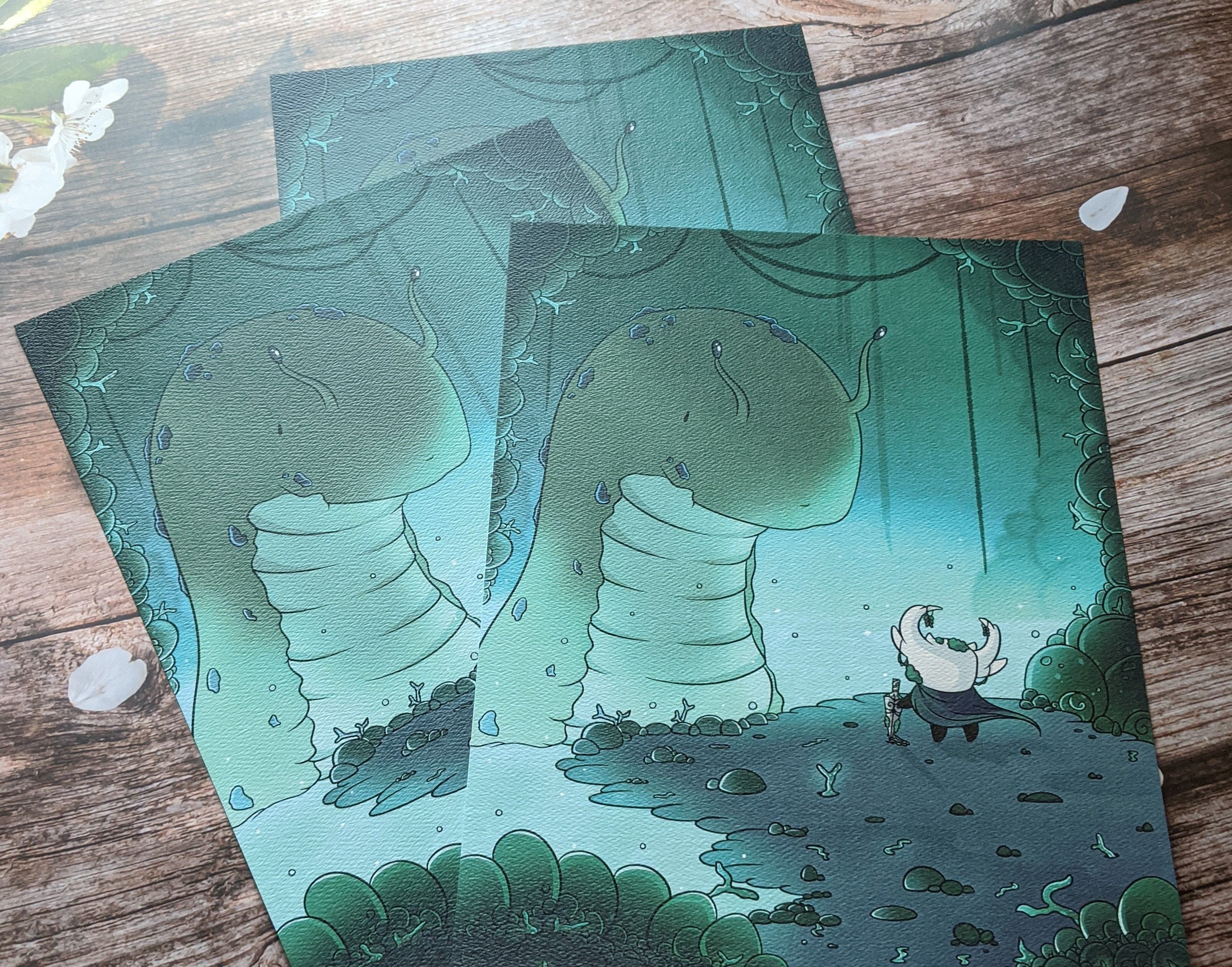Hollow Knight Textured Prints . Discovery of Unn . Godhome Approach - Etsy