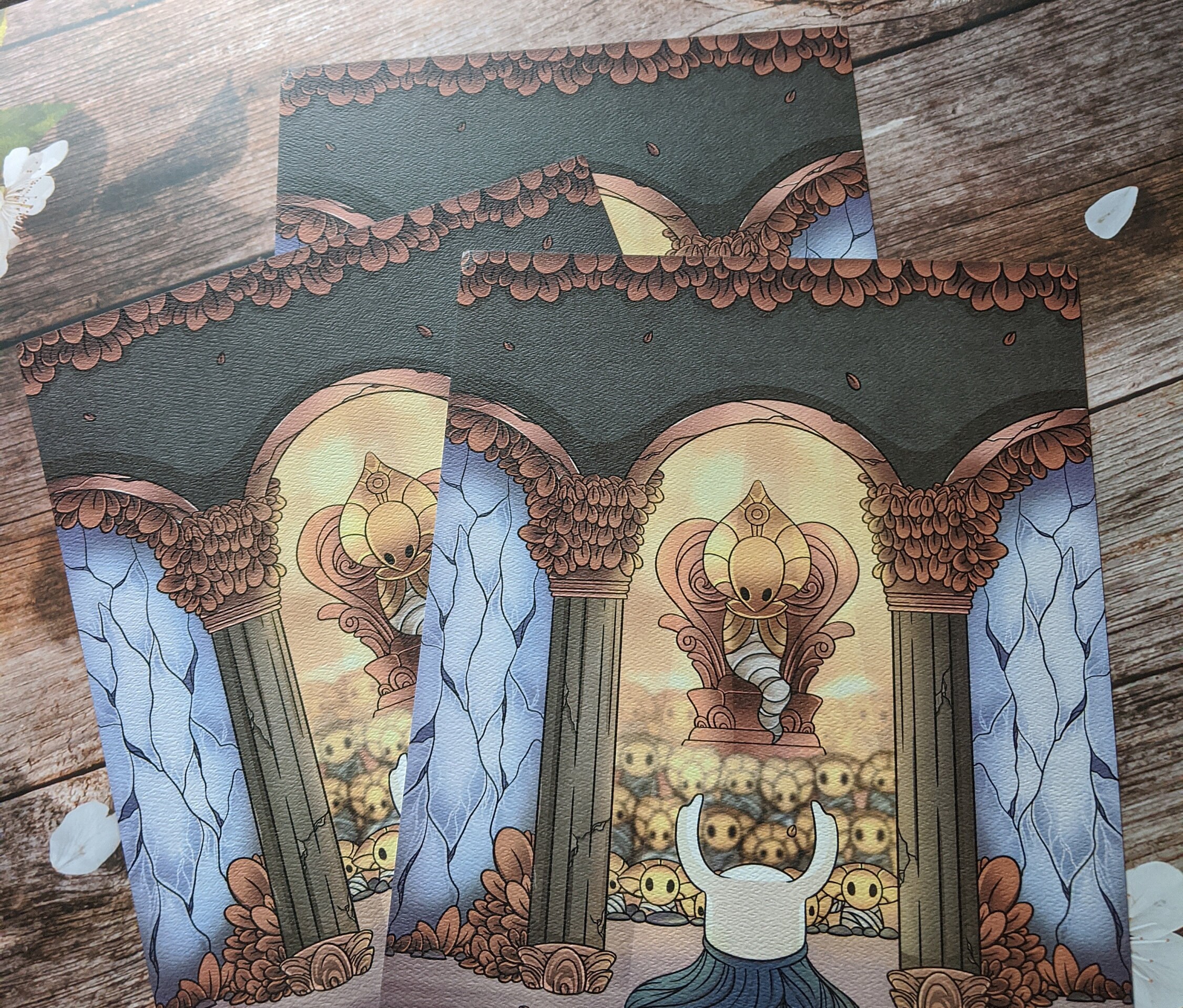 Hollow Knight Textured Prints . Discovery of Unn . Godhome Approach - Etsy