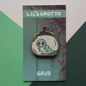 Hollow Knight Wooden Pin . Grub Jar - Etsy UK