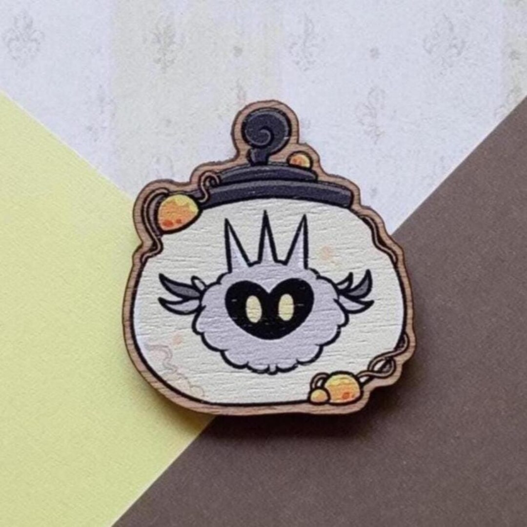 Hollow Knight Radiance Moth Jar - Wooden Pin Fan Art Accessory - Etsy