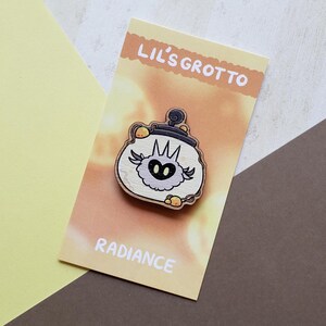 Hollow Knight Radiance Moth Jar - Wooden Pin Fan Art Accessory - Etsy