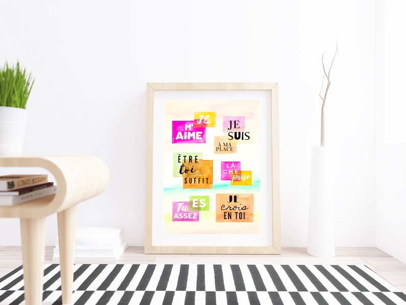 Positive Affirmations for Kids, Daily Affirmations for Teens, Bedroom ...