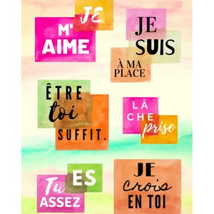 Positive Affirmations for Kids, Daily Affirmations for Teens, Bedroom ...